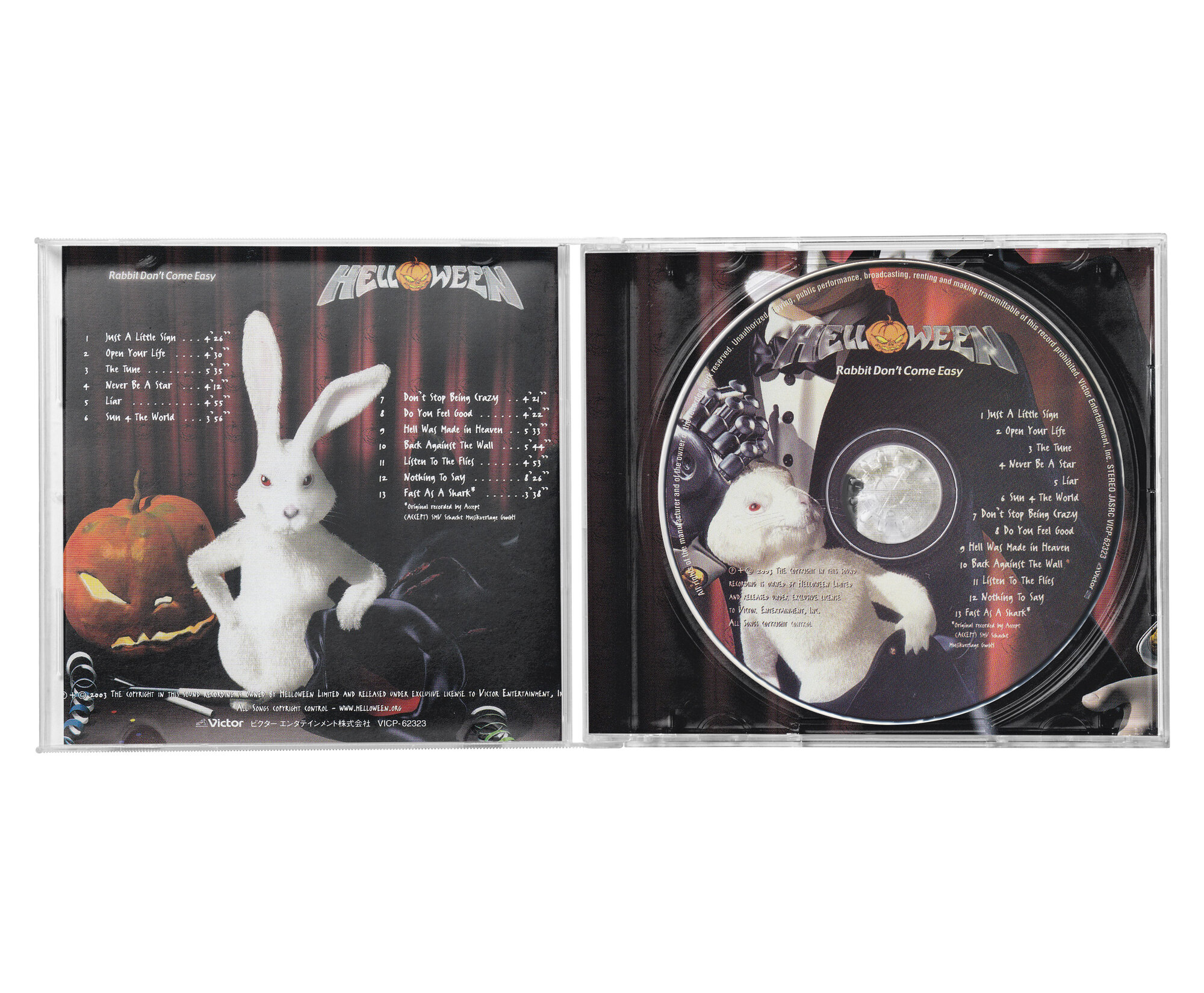 Helloween - Rabbit Don't Come Easy, 2003, 20-page, CD-Аудио — фото 1