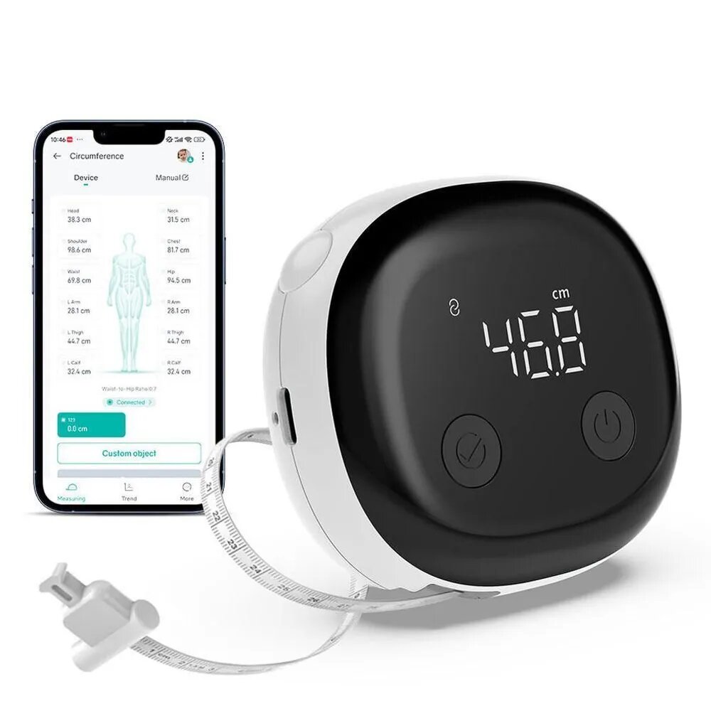 Умная сантиметровая лента с приложением, Bluetooth-рулетка для измерения веса