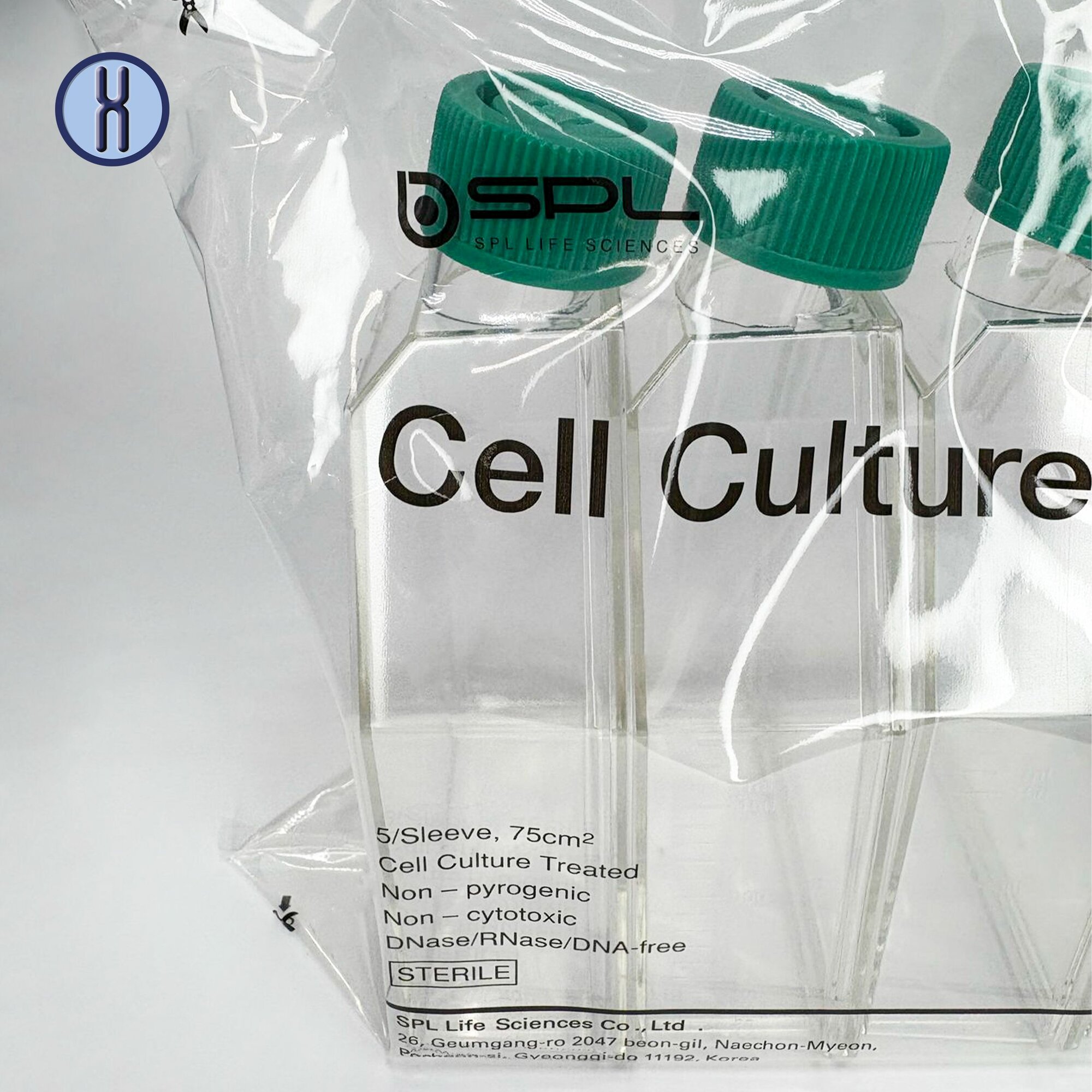 Флакон культуральный 75 см / SPL Lifesciences / Упаковка 5 шт, вентилируемая крышка с фильтром, обработанная поверхность 70075'