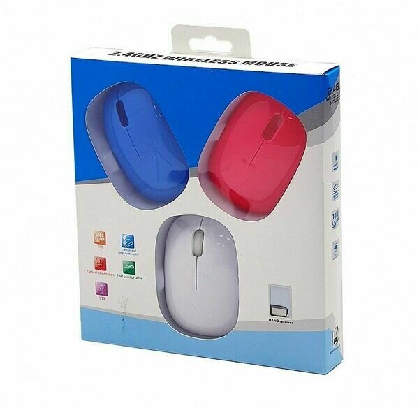 Мышь беспроводная (USB, 2.4ГГц, 1ААА, 10м) Орбита G-190 с запасными накладками