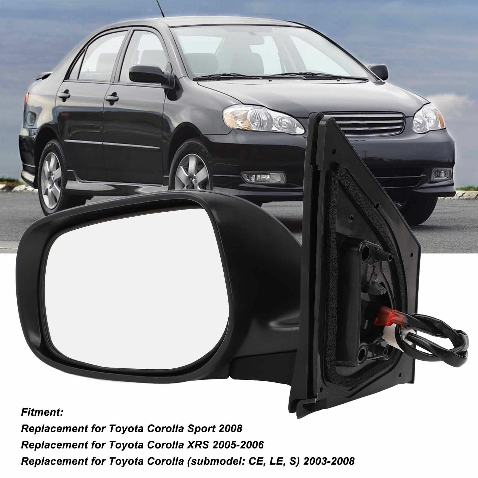 Электрическое зеркало заднего вида левое для Toyota Corolla 2003-2008, 3-контактное, прямая замена с регулировкой