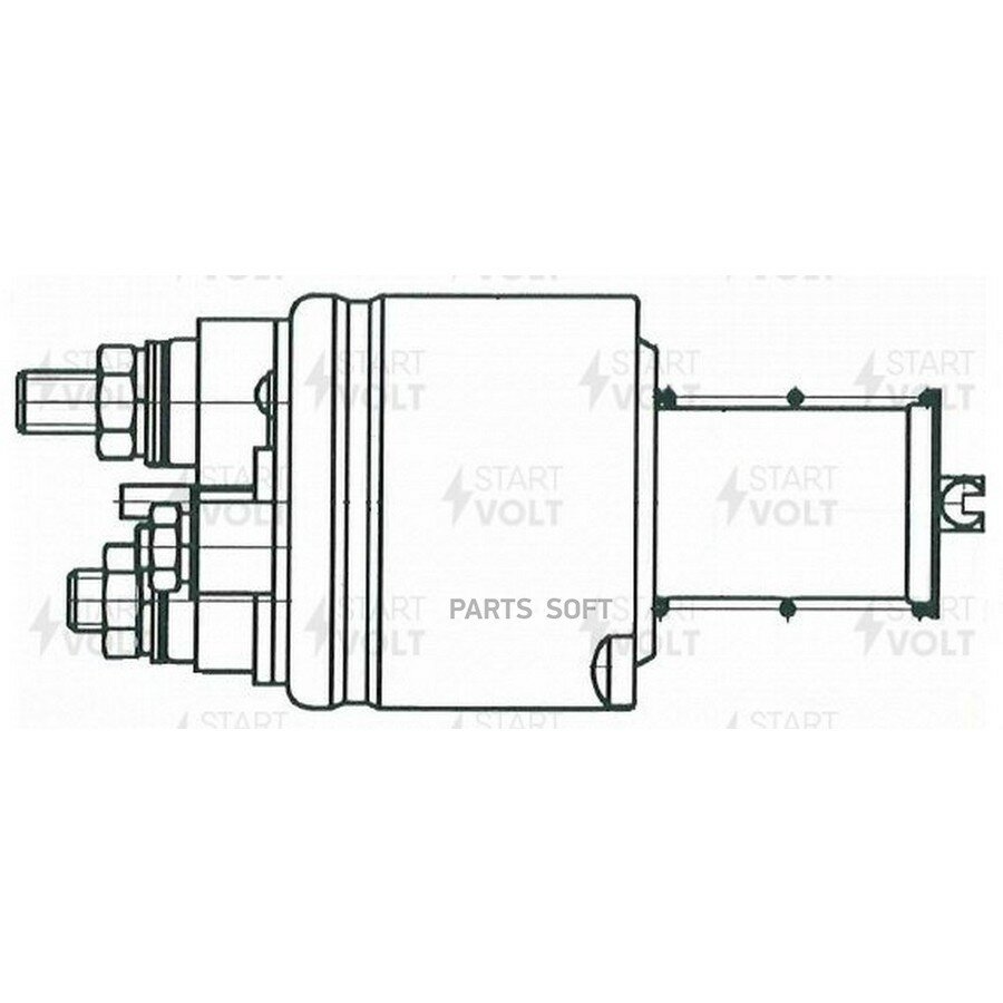 Реле втягивающее стартера для а. м Ford Focus II 04-Focus III 10- 1.6i тип VALEO VSR1015 STARTVOLT VSR1015