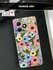 Чехол на Honor X8d / Хонор X8d с принтом Pattern of colored flowers, прозрачный