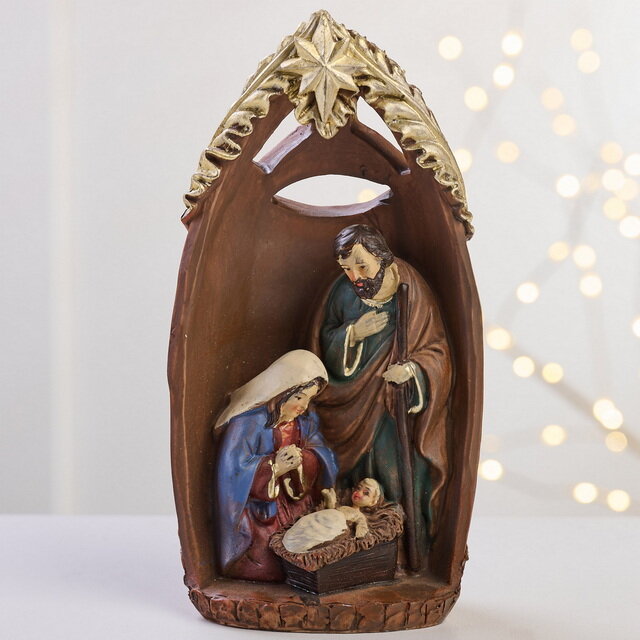 Рождественская статуэтка Пресвятая Дева Мария с младенцем 19 см, Due Esse Christmas (Ду Эссе Кристмас), XNA23031871