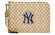Сумка MLB, фактура плетеная, хаки