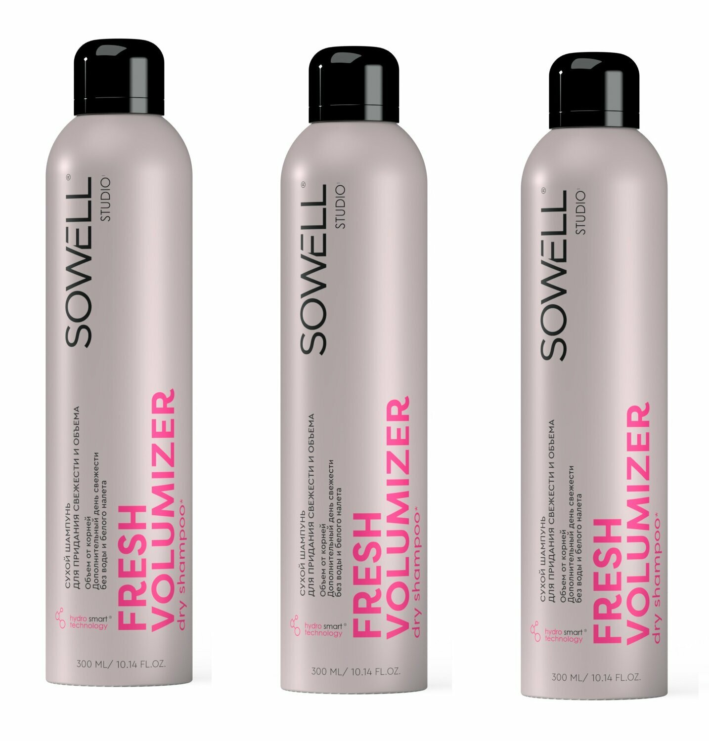Сухой шампунь Sowell для волос Fresh Volumizer, 300см3 3шт