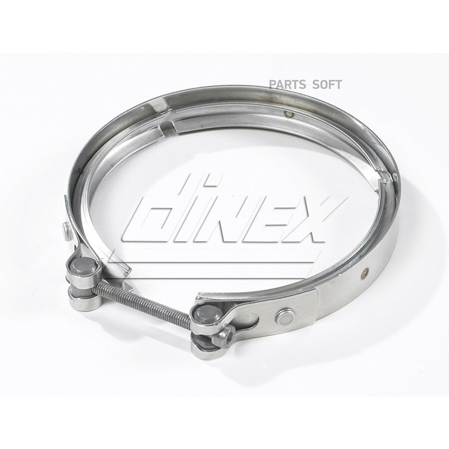 Хомут турбины 101.6 / 121 mm V-образный Хомут D 101,6 mm (нерж) PTZ / от официального дистрибьютора, DINEX, артикул 70804