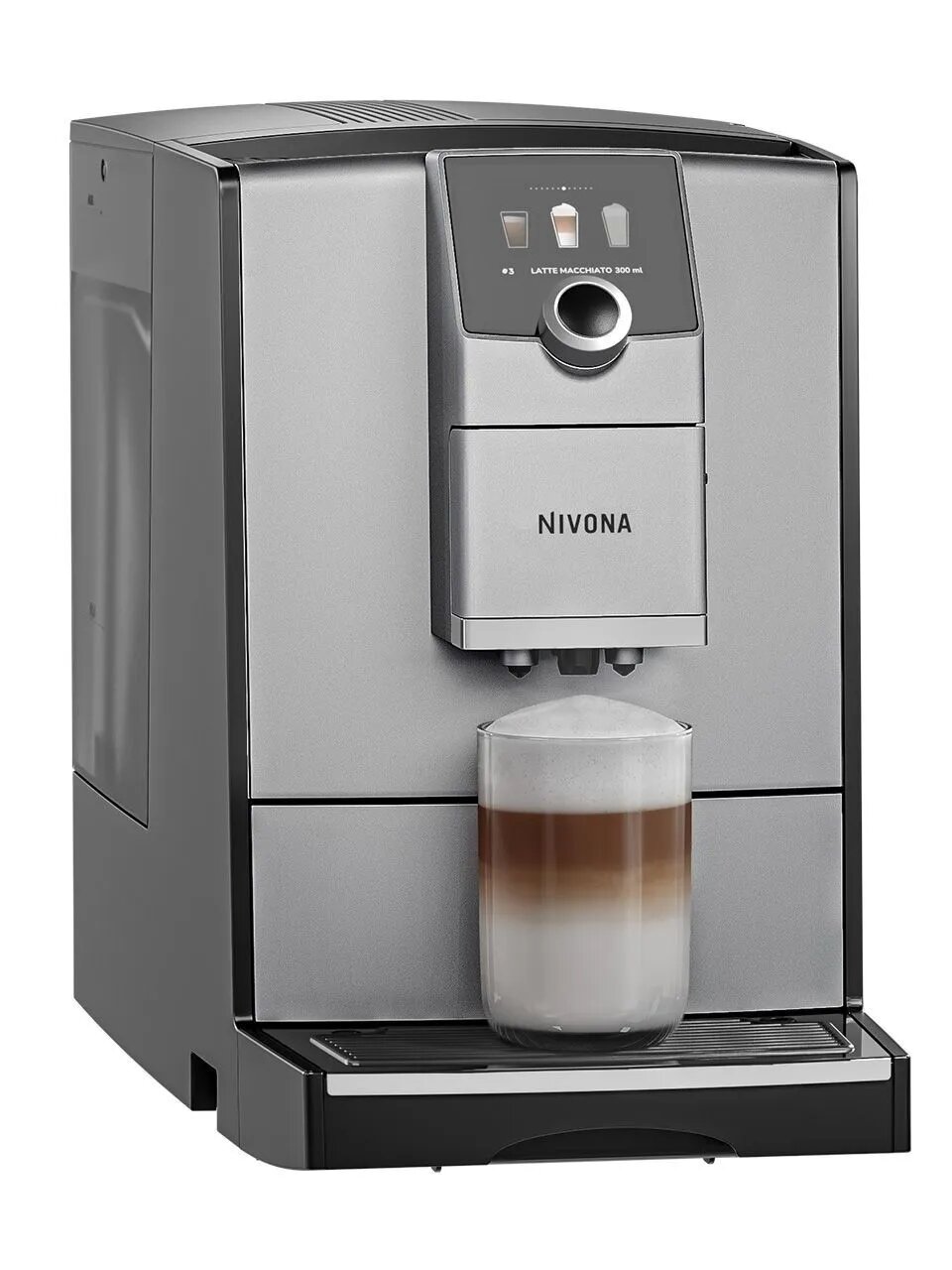 Автоматическая кофемашина Nivona CafeRomatica NICR 793, цветной дисплей, рецепты, управление со смартфона, серый