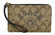 Сумка Coach, фактура плетеная, хаки