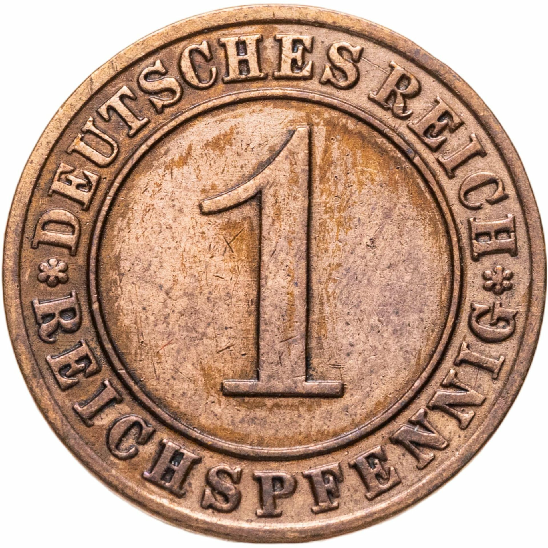Германия 1 рейхспфенниг (reichspfennig) 1929 A знак монетного двора "A"  — Берлин