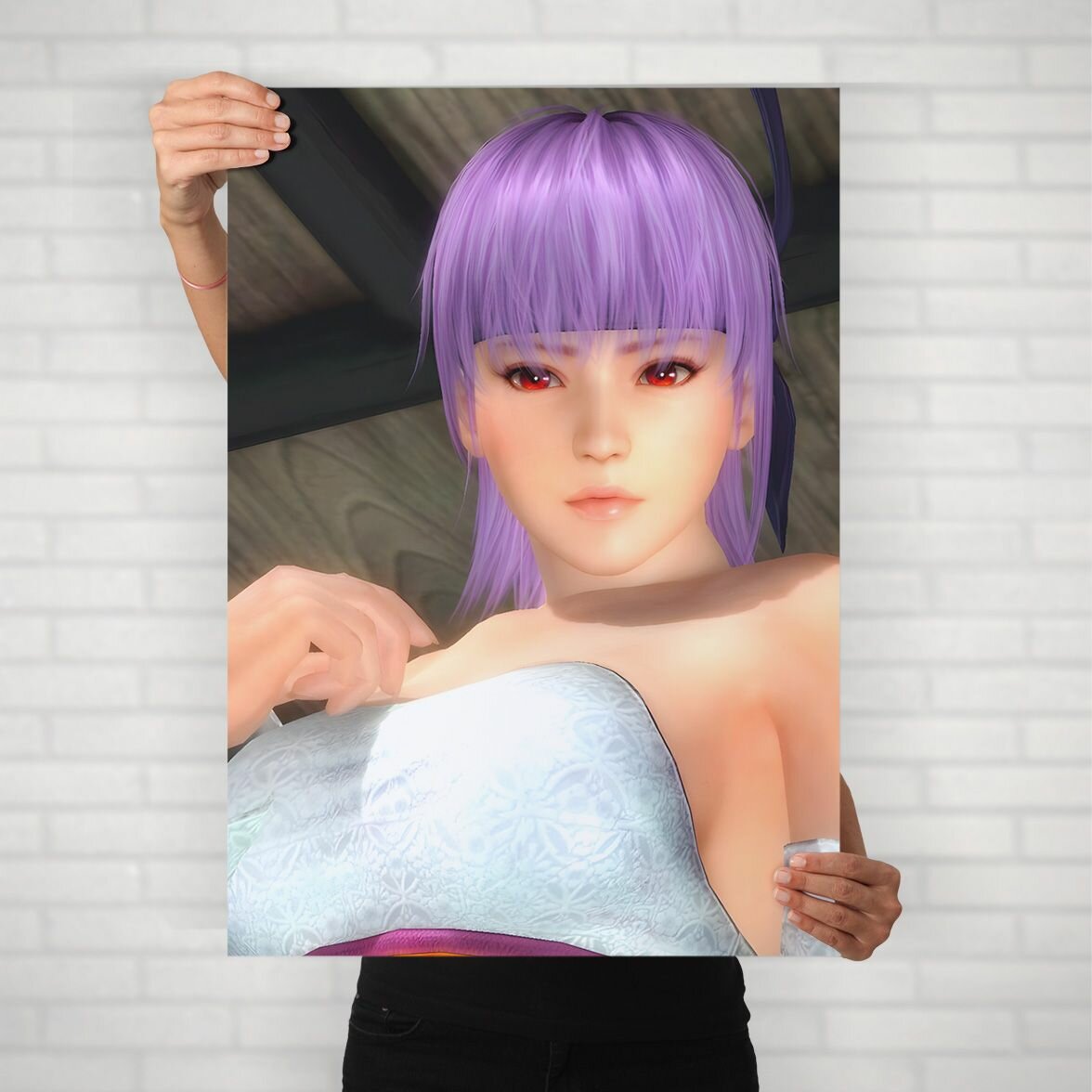Плакат на стену для интерьера Dead or Alive (Аяне 12) - Постер по игре Живым или мертвым DOA формата А2 (42x60 см)