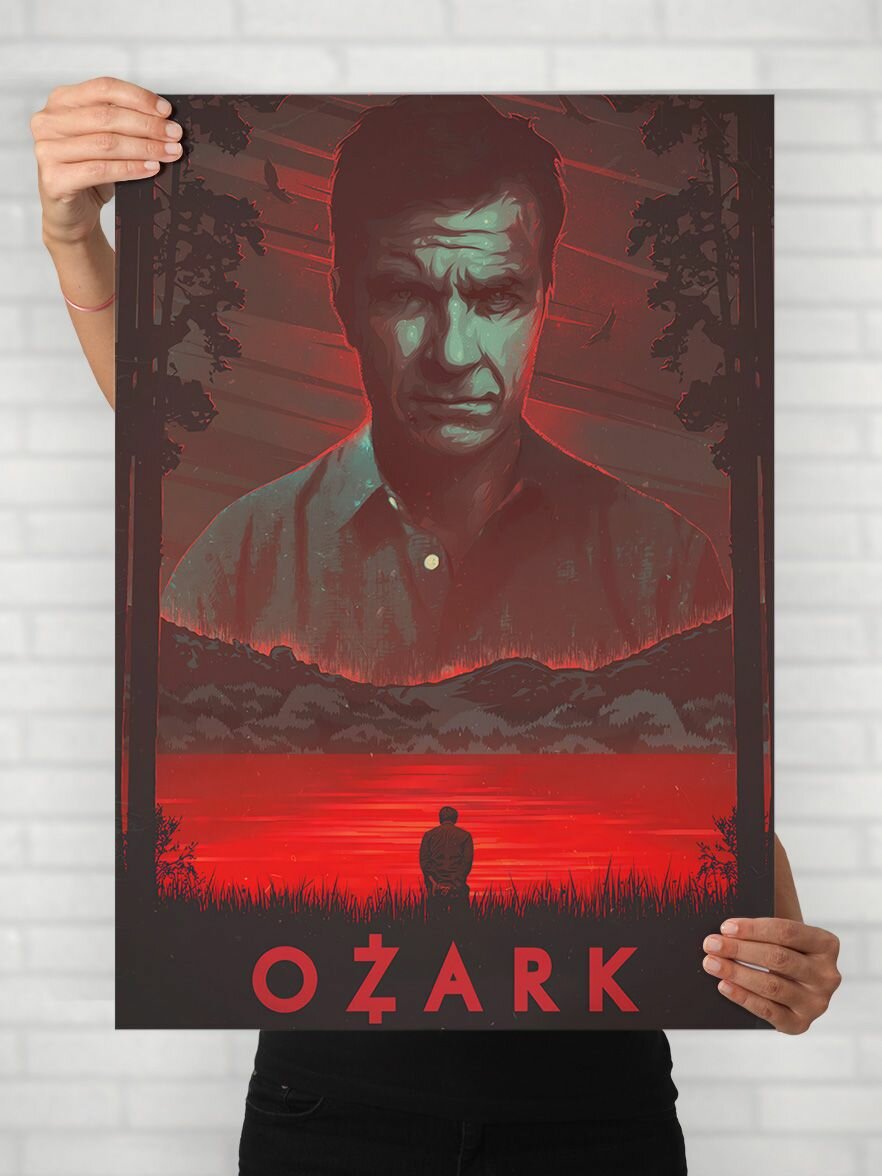 Плакат на стену для интерьера Озарк (Марти Берд 1) - Постер по сериалу формата А1 (60x84 см)