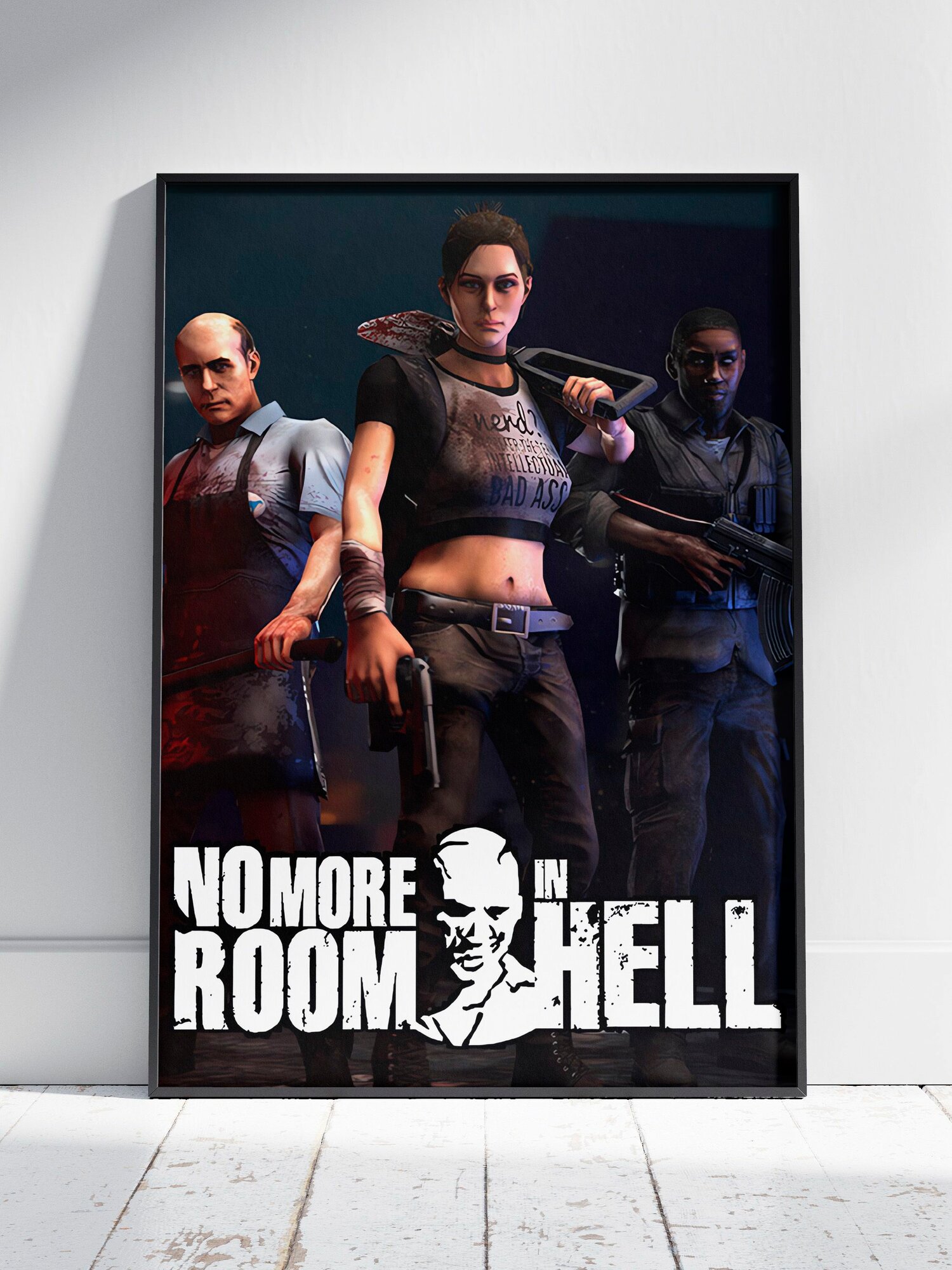 Плакат на стену для интерьера Ноу Мор Рум ин Хелл (No More Room in Hell 1) - Постер по игре формата A3 (30x42 см)