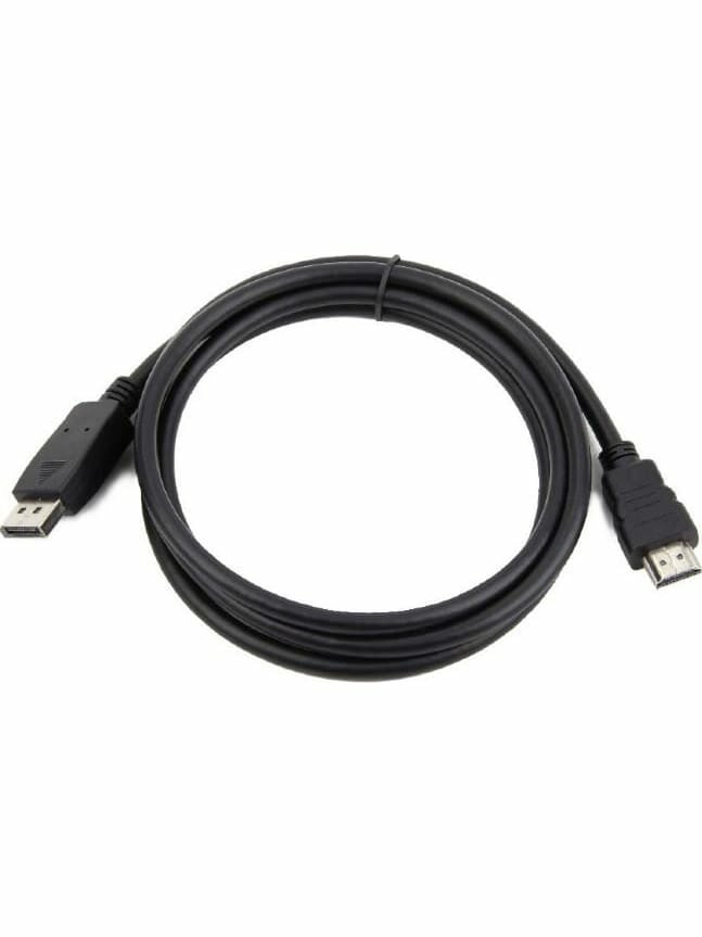 Кабель DisplayPort->HDMI, 10м, 20M/19M, черный, экран, пакет Cablexpert (CC-DP-HDMI-10M)