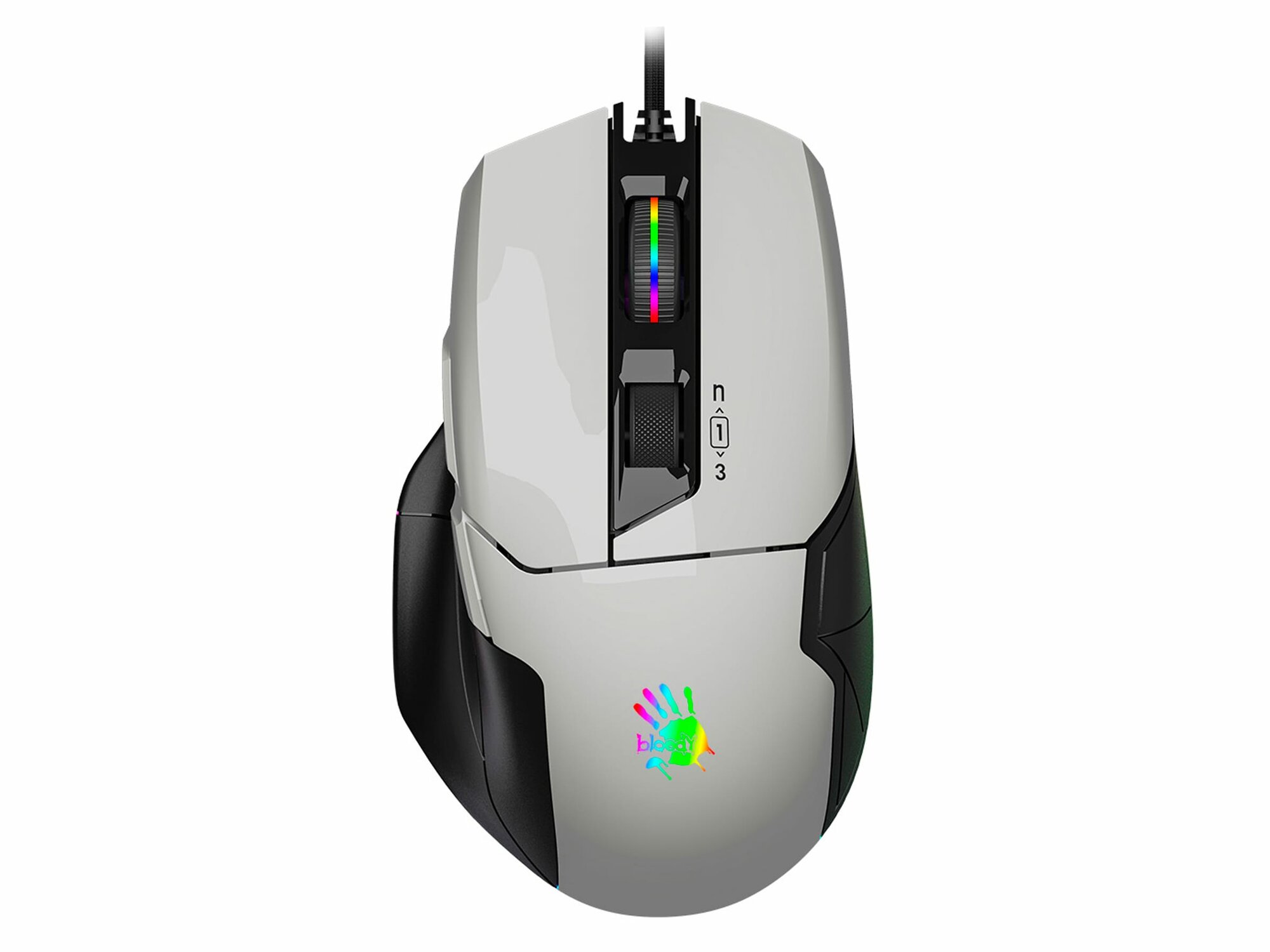 Мышь A4Tech Bloody W70 Max белый оптическая (10000dpi) USB