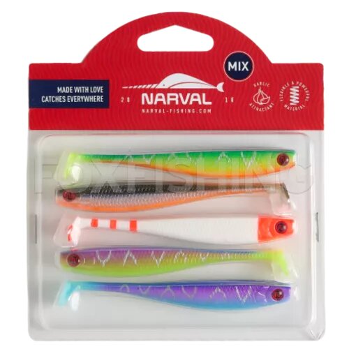 Силиконовая приманка Narval Skinny 10см. Mix #M03 5шт.