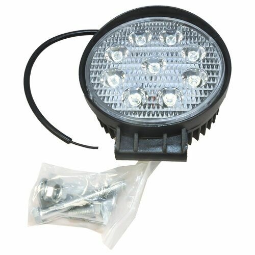 Фара доп. (рабочая) круглая, направленный свет, 9 диодов 27w (115х55х142) led 12/24v АвтоЭлектрика AE27R9LED55HC