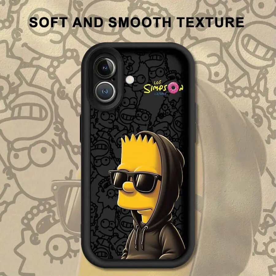 Чехол iPhone 17 The Simpsons Bart, желтый, Mix01