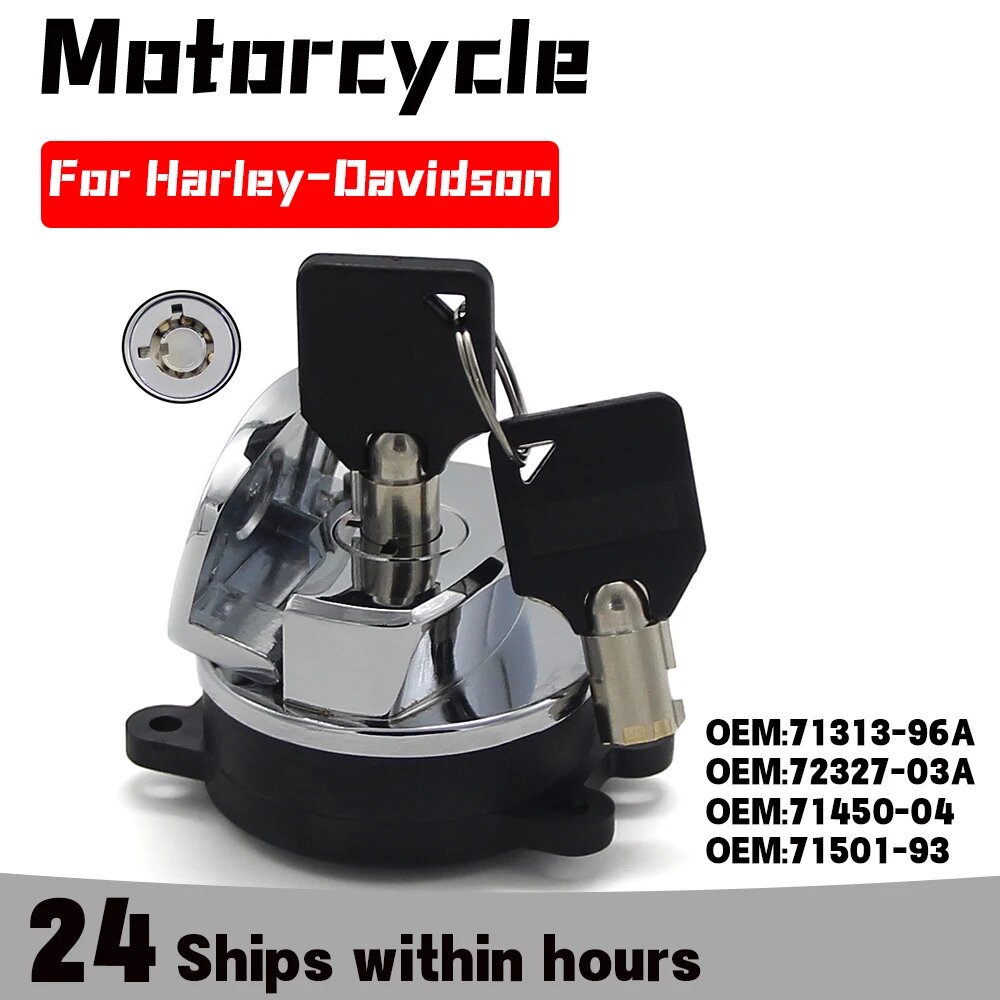 Замок зажигания мотоцикла для Harley-Davidson FLSTC HERITAGE SOFTAIL CLASSIC FXDS-CONV GGVX GGVY Dyna GlideConvertible