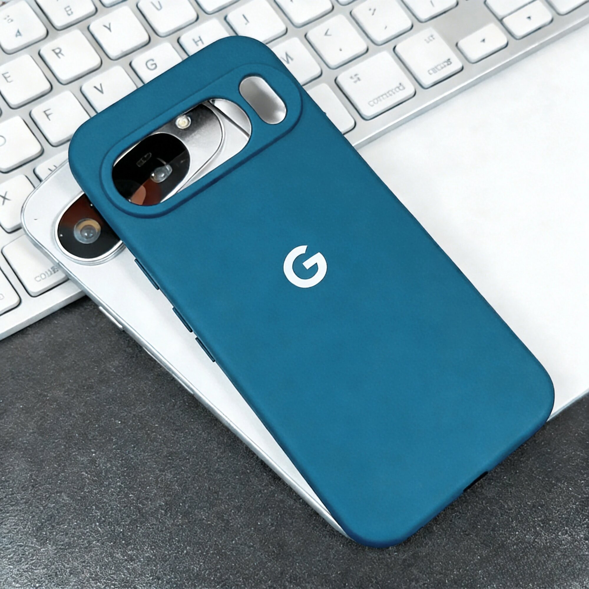 Оригинальный Силиконовый Чехол Для Google Pixel С Мягким Google Pixel 8a, Голубой, Sea Blue