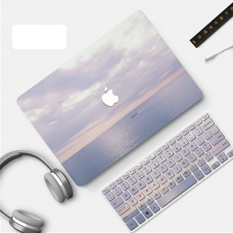 Матовый силиконовый чехол для MacBook Pro 13 дюймов, дизайн RS-469, включает клавиатурную накладку