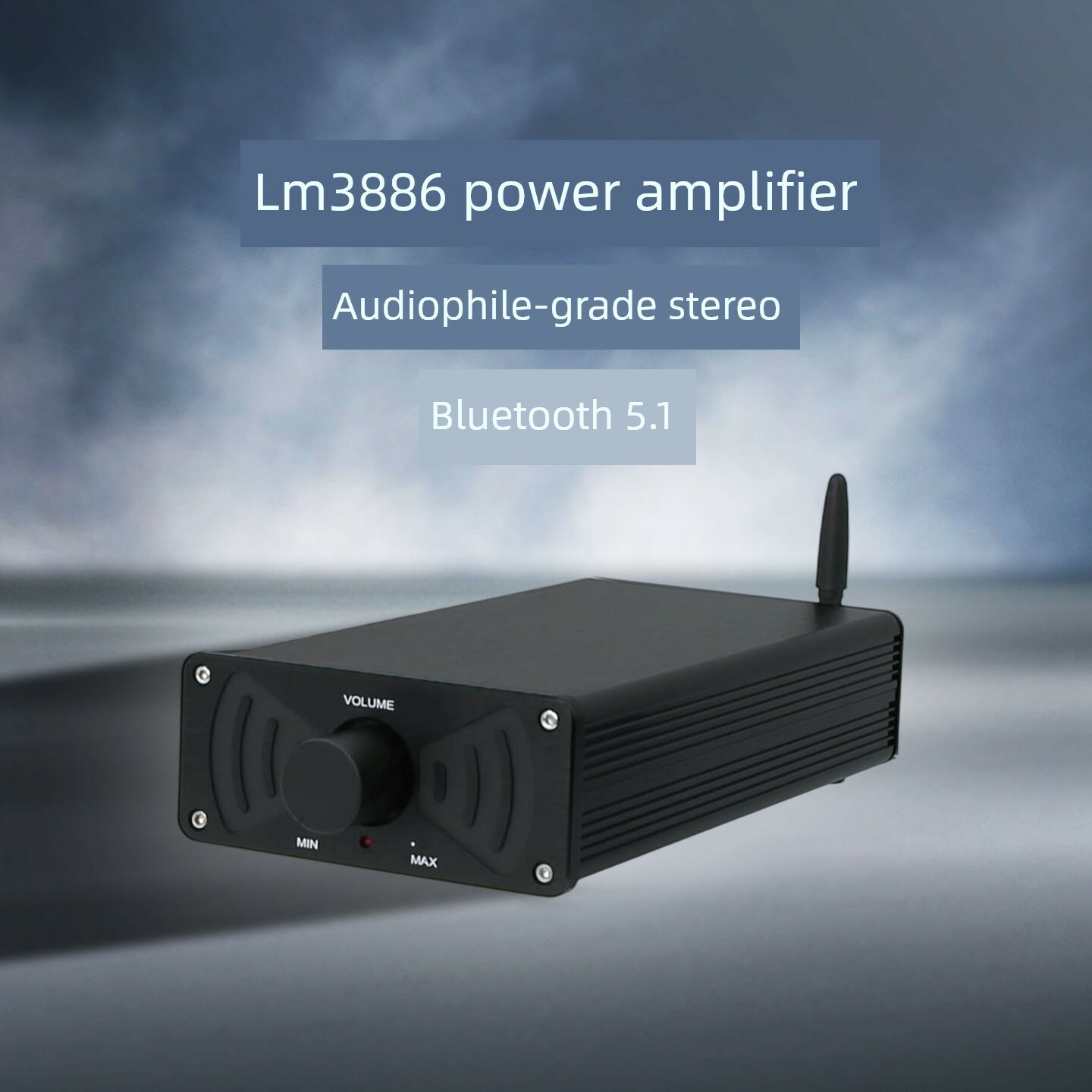 Мини LM3886 двухканальный усилитель мощности Bluetooth 5.1 качества лихорадки домашний HIFI настольный 2,0 аудио 2 × 68