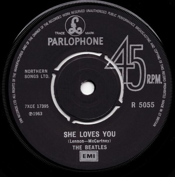 Пластинка The Beatles "She Loves You c/w I'll Get You" 7" (Single/UK/1976) VG/VG