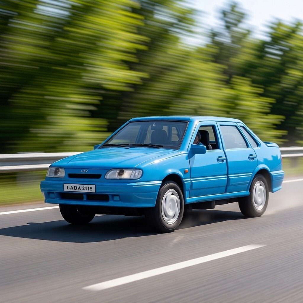 Машинка металлическая LADA ВАЗ-2115 "Самара" пятнашка, 12 см