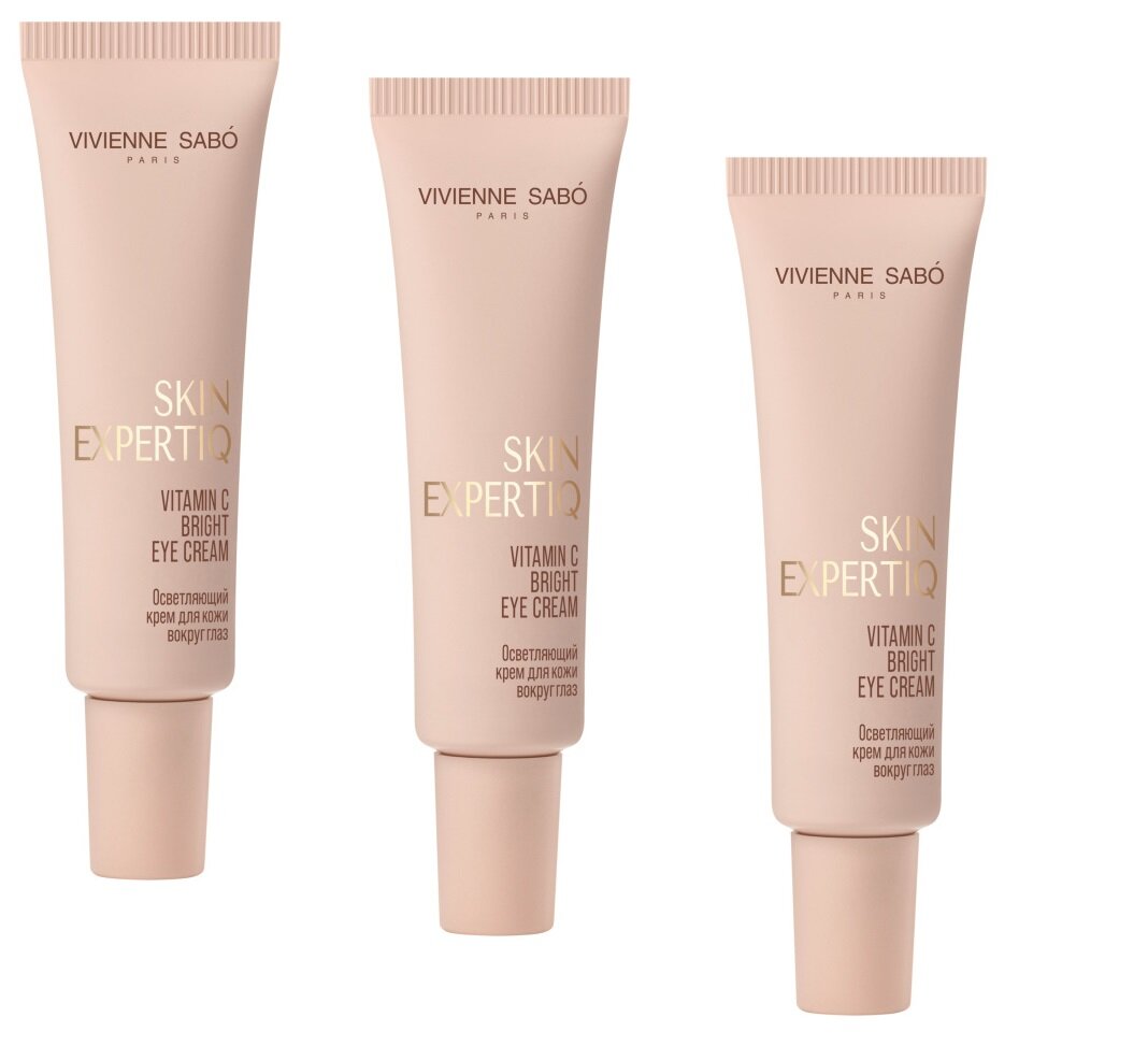 Осветляющий крем Vivienne Sabo Skin Expertiq для кожи вокруг глаз с витамином С 3шт