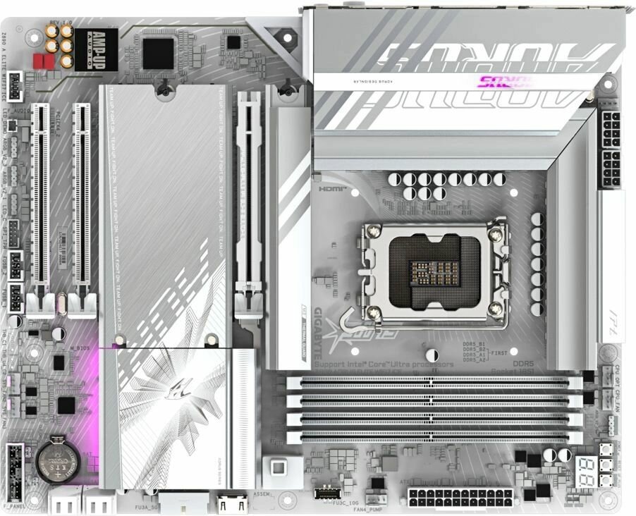 Материнская плата Gigabyte Z890 AORUS ELITE WIFI7 ICE, LGA 1851, Intel Z890