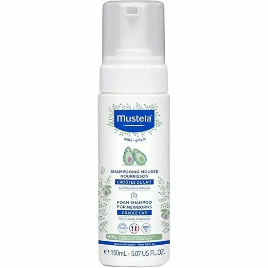 Шампунь-пенка Mustela Foam Shampoo для новорожденных от молочных корочек, 150 мл