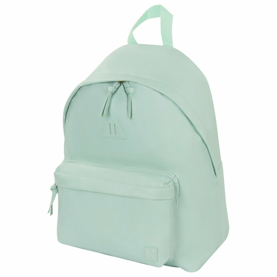 Рюкзак BRAUBERG CELEBRITY универсальный, экокожа, бирюзовый, 41х32х14 см, 227101, 227101