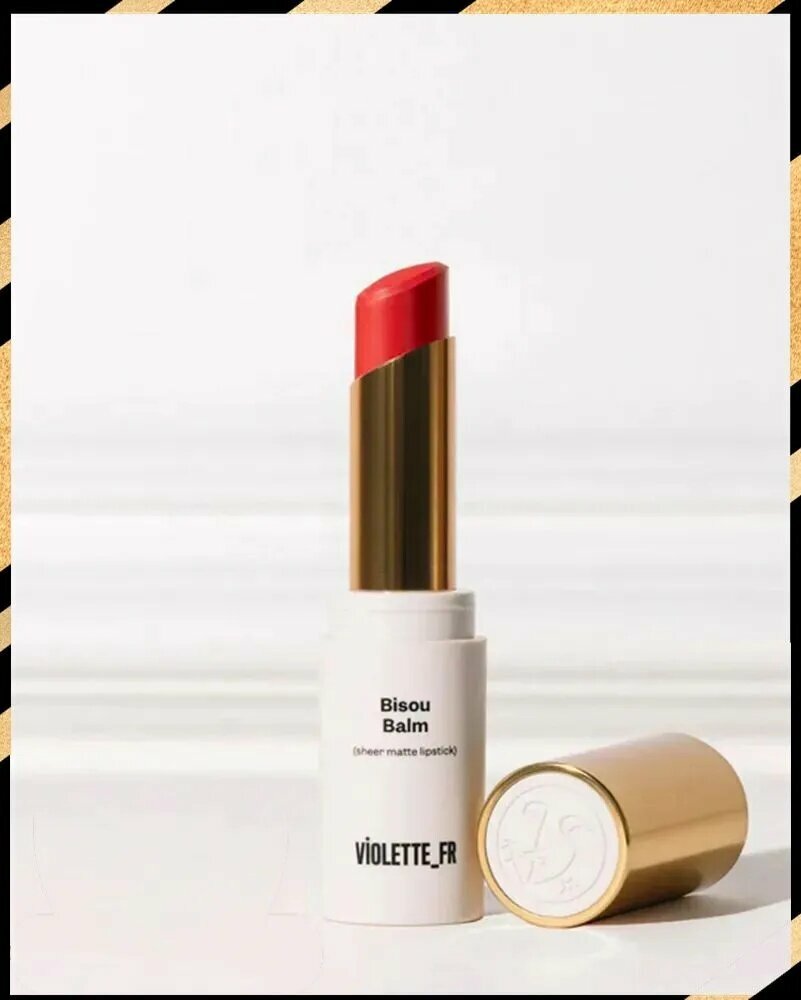 Матовая помада-бальзам Violette_FR Bisou Sheer Matt, Bonbon Coquelicot