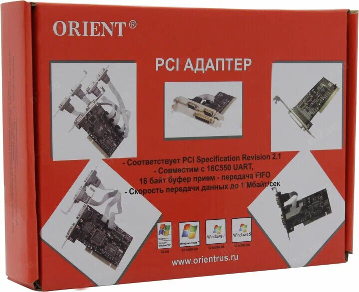 Контроллер PCI, Multi I/O, 4xCOM9M Orient