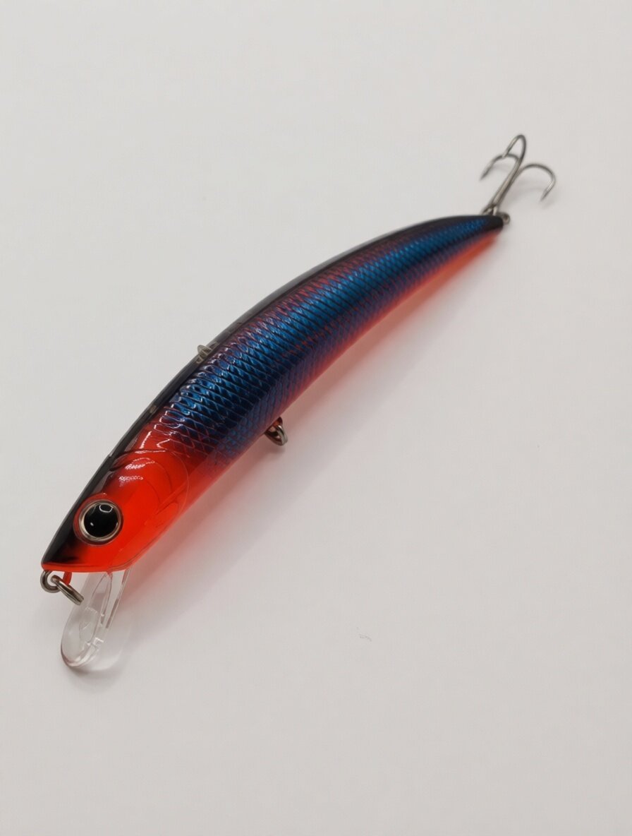 Воблер Smith Jib110 Tricky Skating Minnow: плавающий минноу на хищника, 110мм, 12г