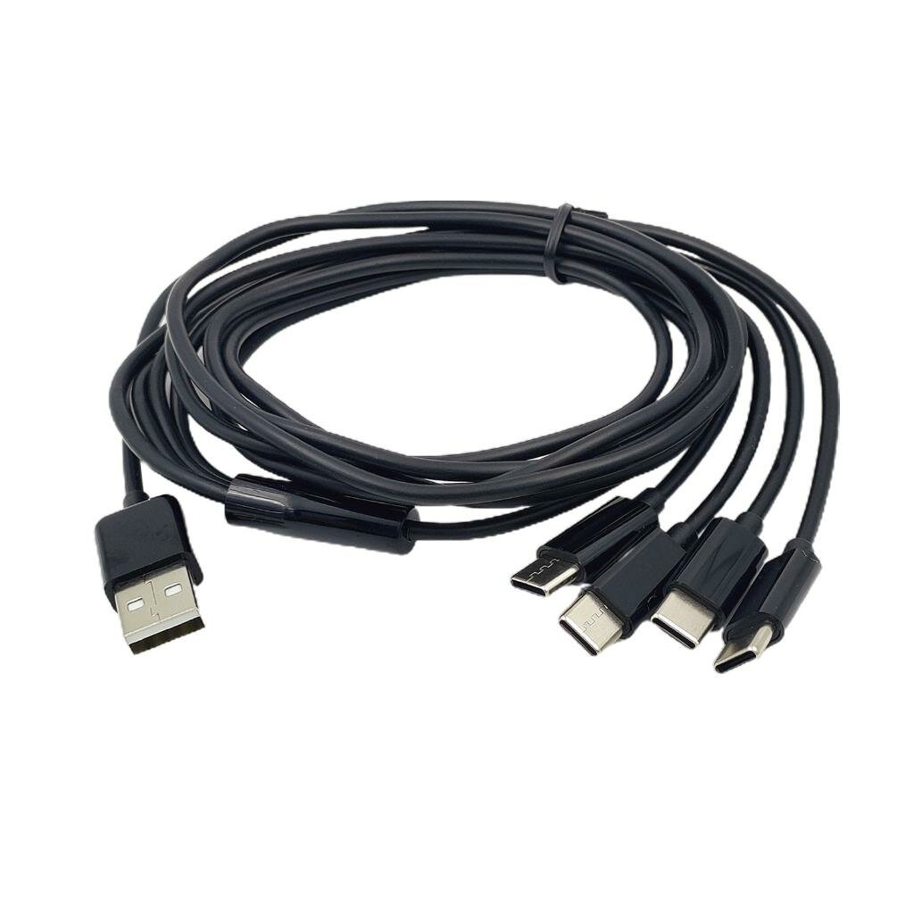 USB-C сплиттер с 4 разъёмами, Черный