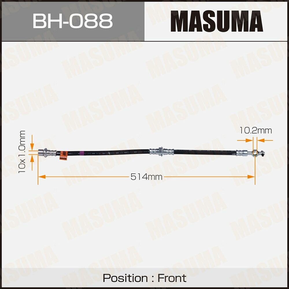 Шланг тормозной передний TOYOTA CROWN MASUMA BH-088