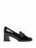 Туфли LINDA BAUMANN Croc-effect block-heel pumps, размер 39, black/black