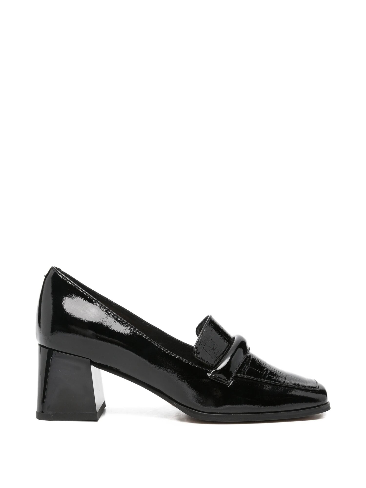 Туфли Croc-effect block-heel pumps 