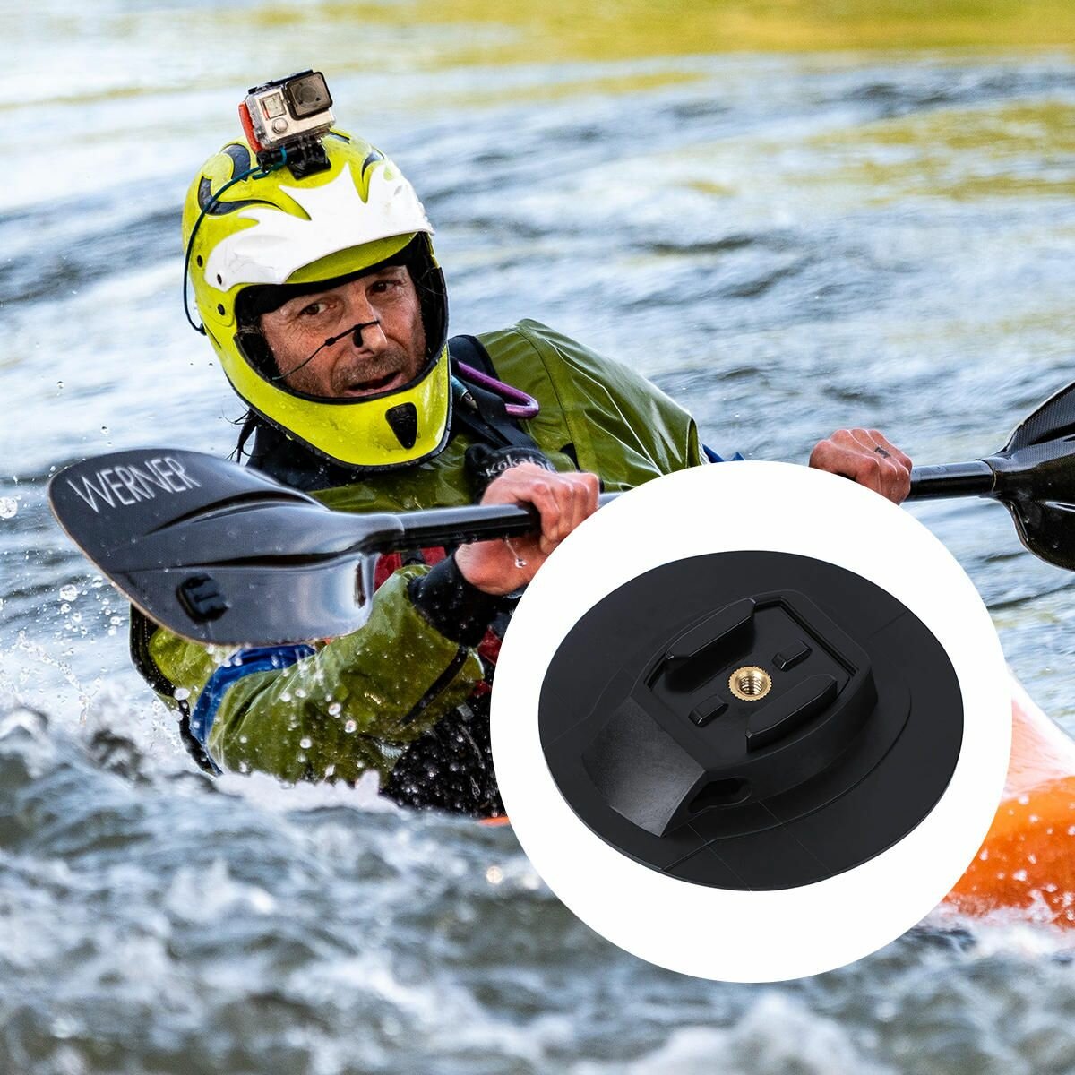 Крепление Для Камеры На SUP Доску 1PC Чёрное Размер 10.00X10.00X3.00CM
