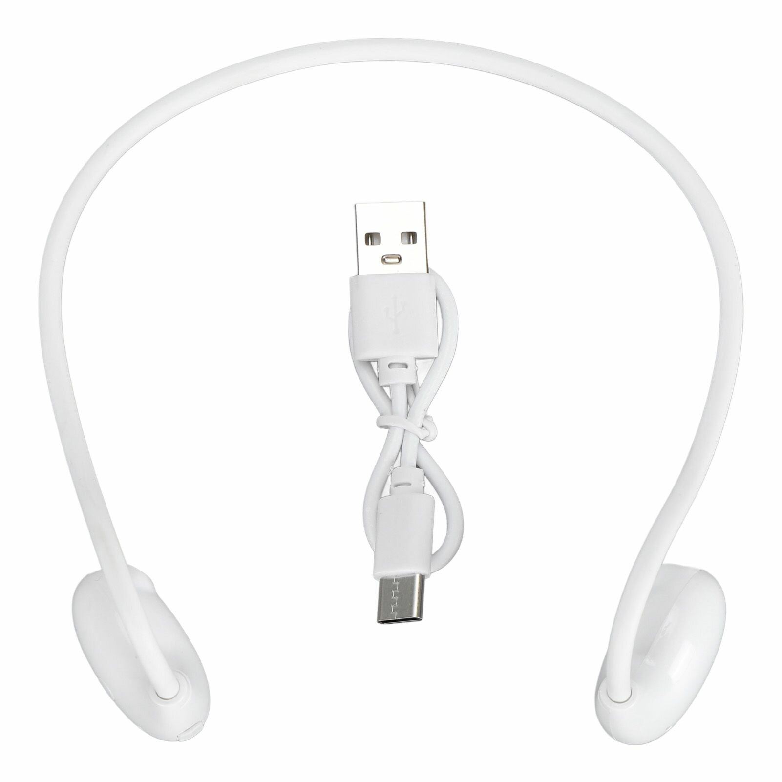 Гарнитура Bluetooth V5.3 EDR с воздушной проводимостью, чистое качество звука, водонепроницаемая, открытая спортивная гарнитура для телефона, ноутбука, белая