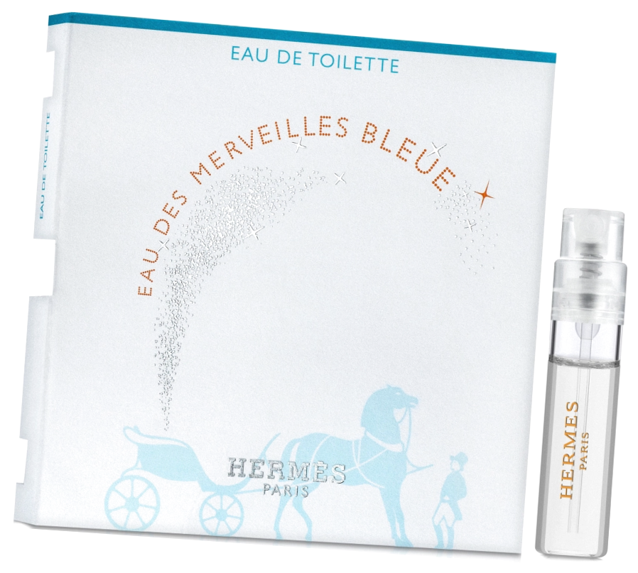 Туалетная вода Hermes Eau Des Merveilles Bleue 2 мл сэмпл / О Де Мервейлс Блу для мужчин и женщин