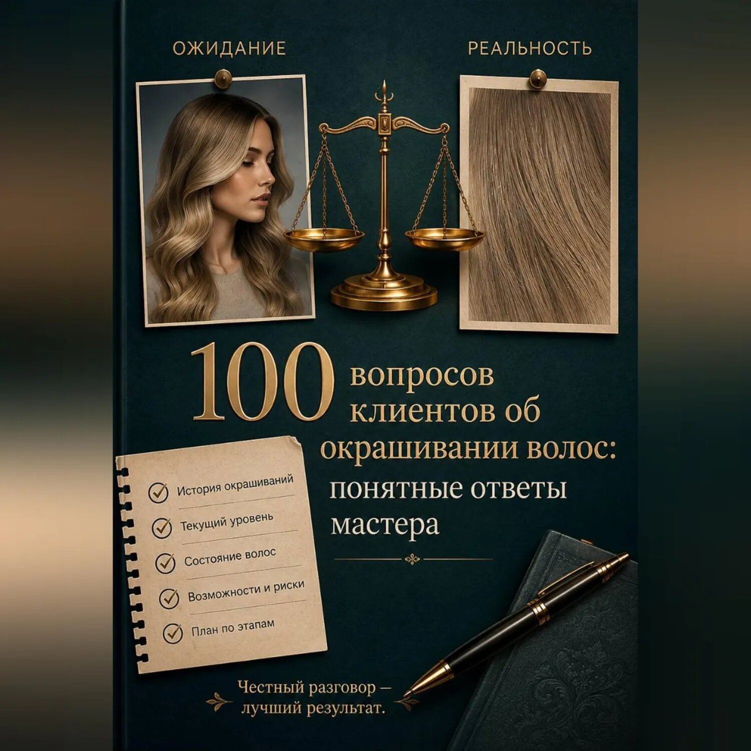 100 вопросов клиентов об окрашивании волос: понятные ответы мастера [Аудиокнига]