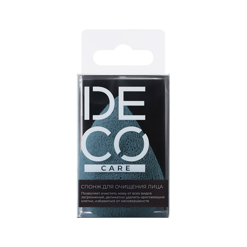 Спонж для очищения лица DECO. CARE скошенный каплевидный
