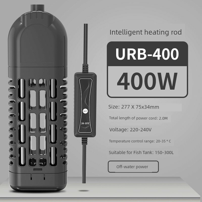 400 Вт двойной кварцевый трубчатый цифровой термостат для аквариума, 27,7 см