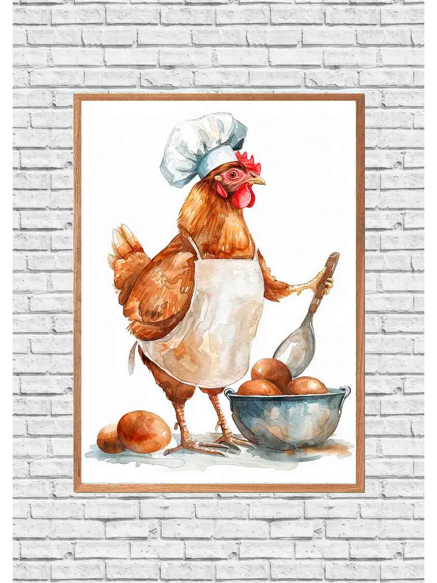 Курица-птица Шеф-повар готовит 3, Плакат 30x42см