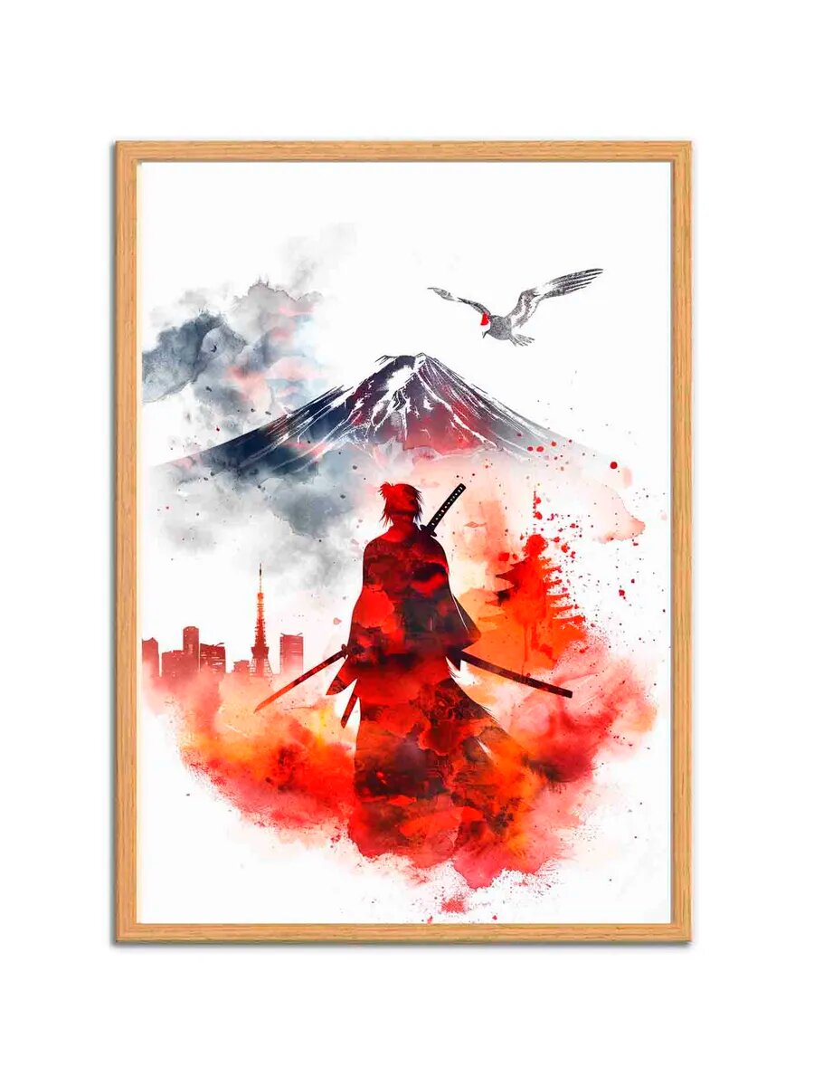 Птица-фрегат Птица-самурай 2, Плакат 30x42см