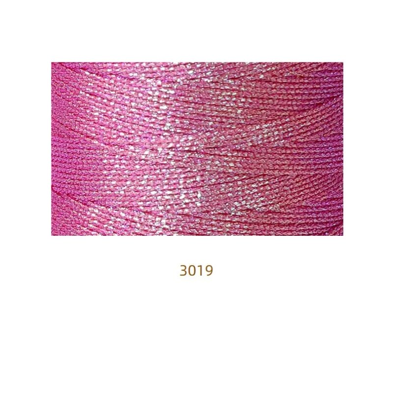 Голографическая металлическая нить 0,2 мм, 400 м, золото/серебро для рукоделия