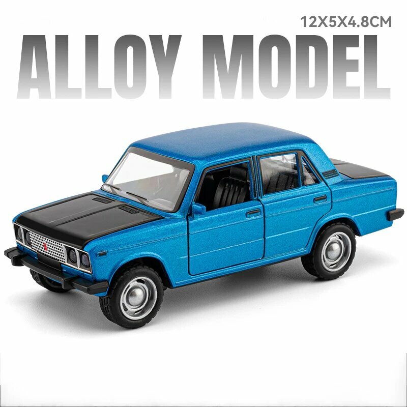 Масштабная модель автомобиля Lada Retro Sedan 1:36 Makeda 3655C-1 Blue