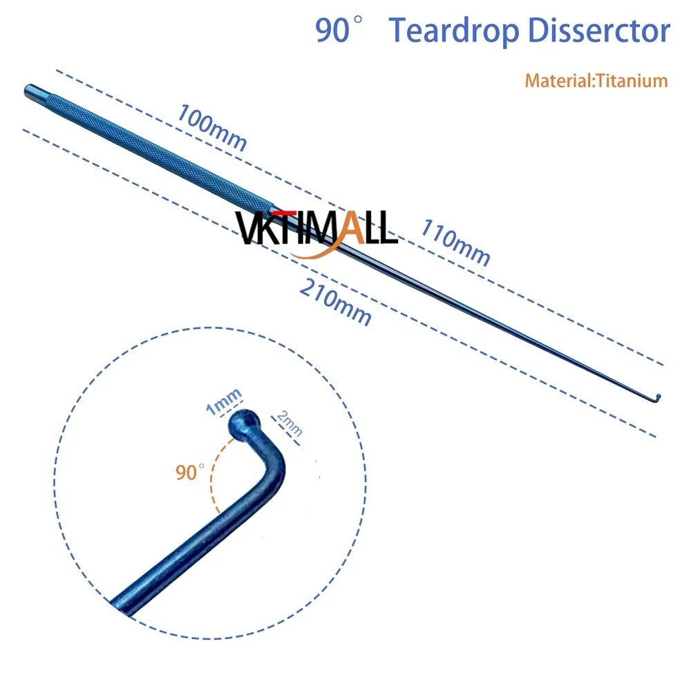 VKTIMALL Титановые нейрохирургические инструменты 1pcs Ball 2mm